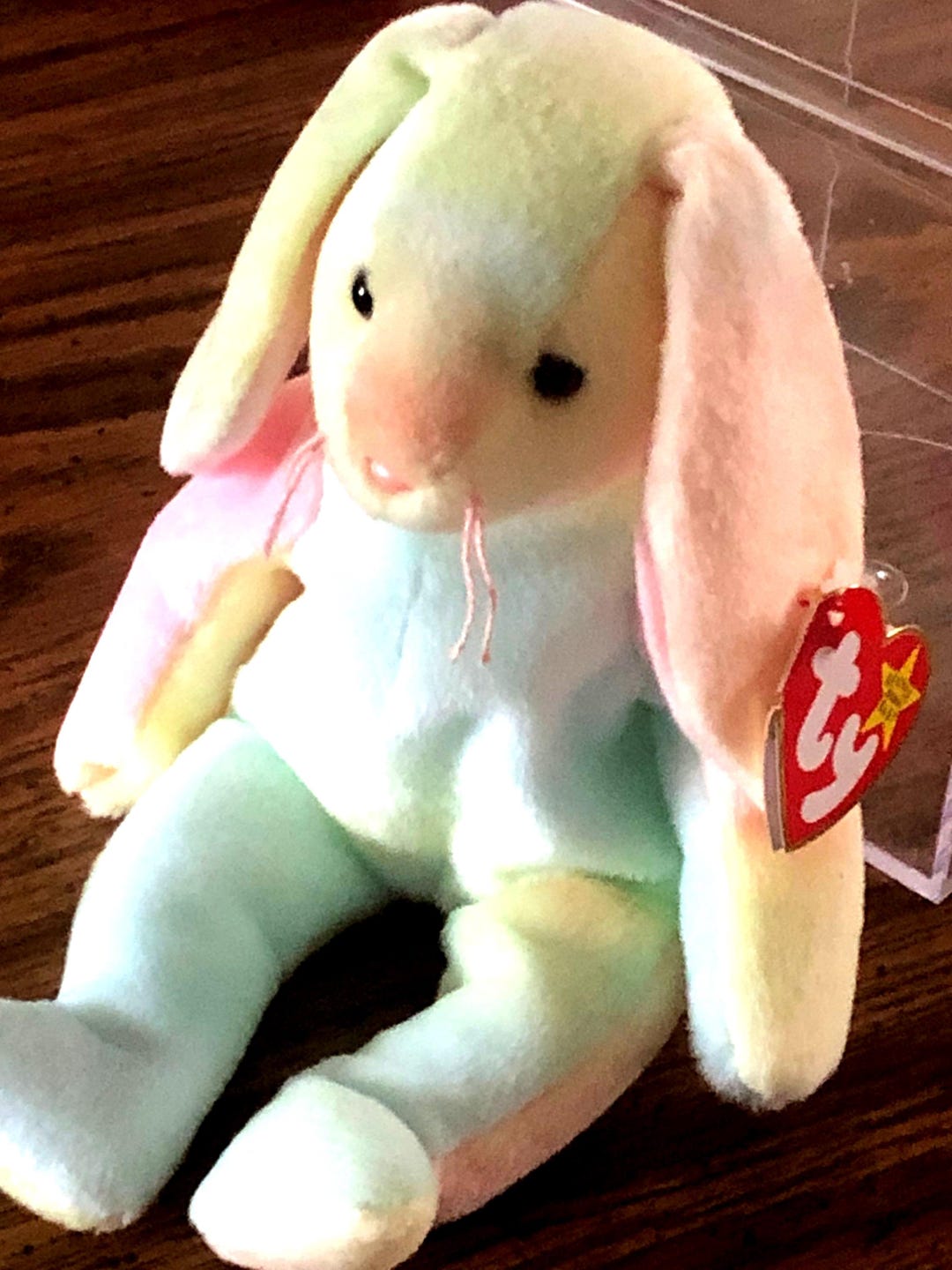 Hippie Rabbit, Tie Die Rabbit, Ty Beanie Baby With Storage Box, Free ...