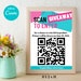 Colorful Scan to Enter QR Code Sign: Editable Canva Template (digital ...