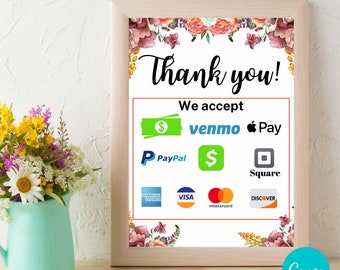 Payment Method Sign - Etsy