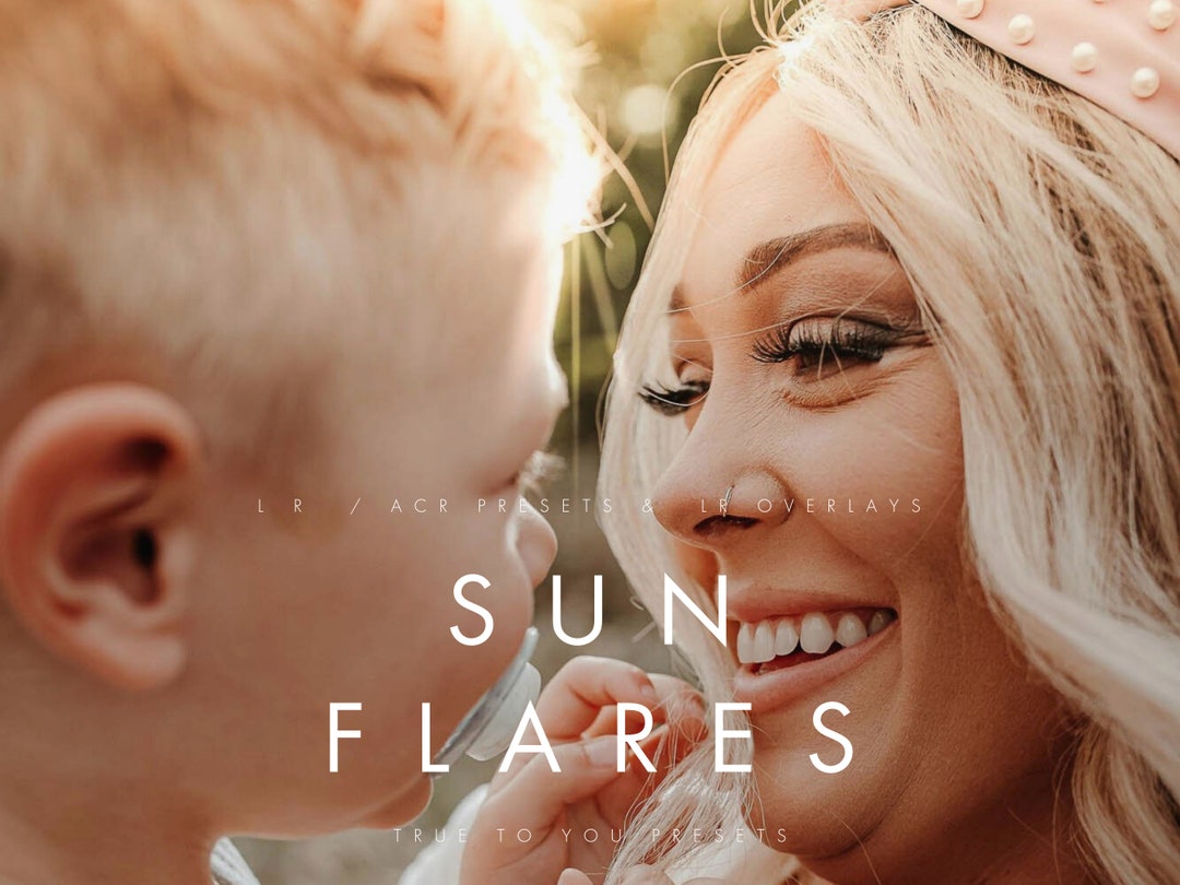 Sun Flare Lightroom Presets – Desktop Sunflare Overlay Bundle - Etsy