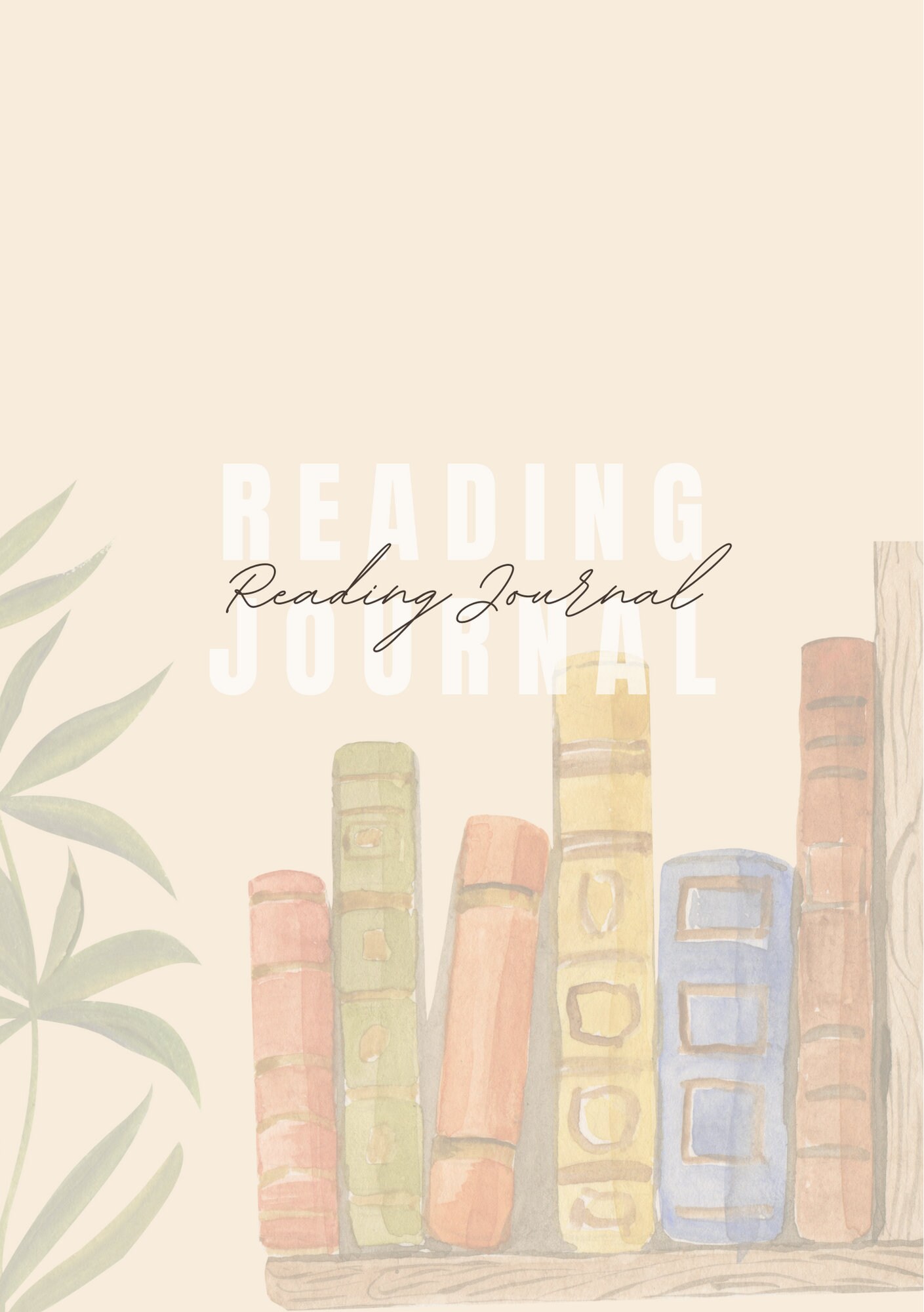 Reading Journal Digital Download Printable - Etsy