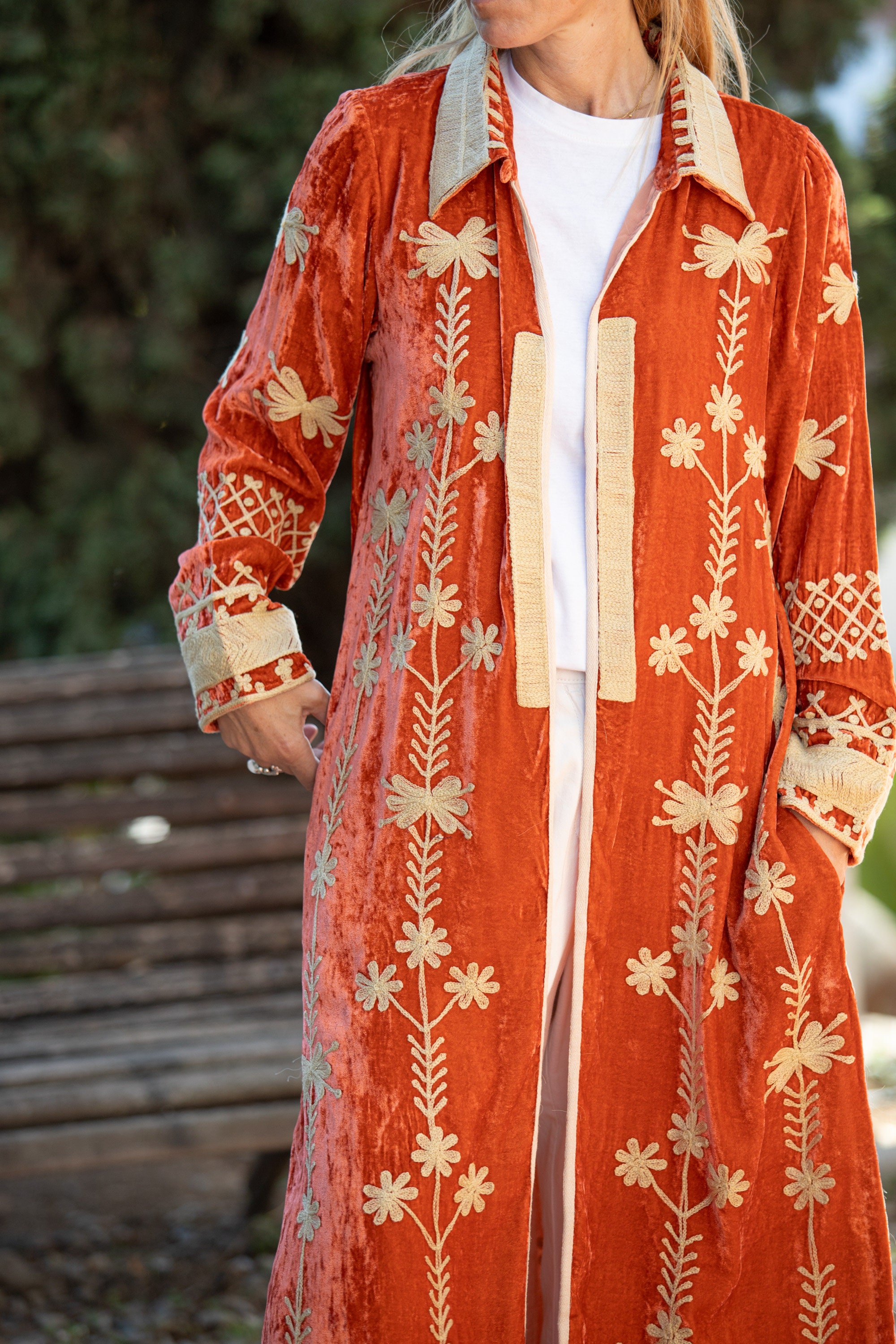 Silk Velvet Kimono - Etsy