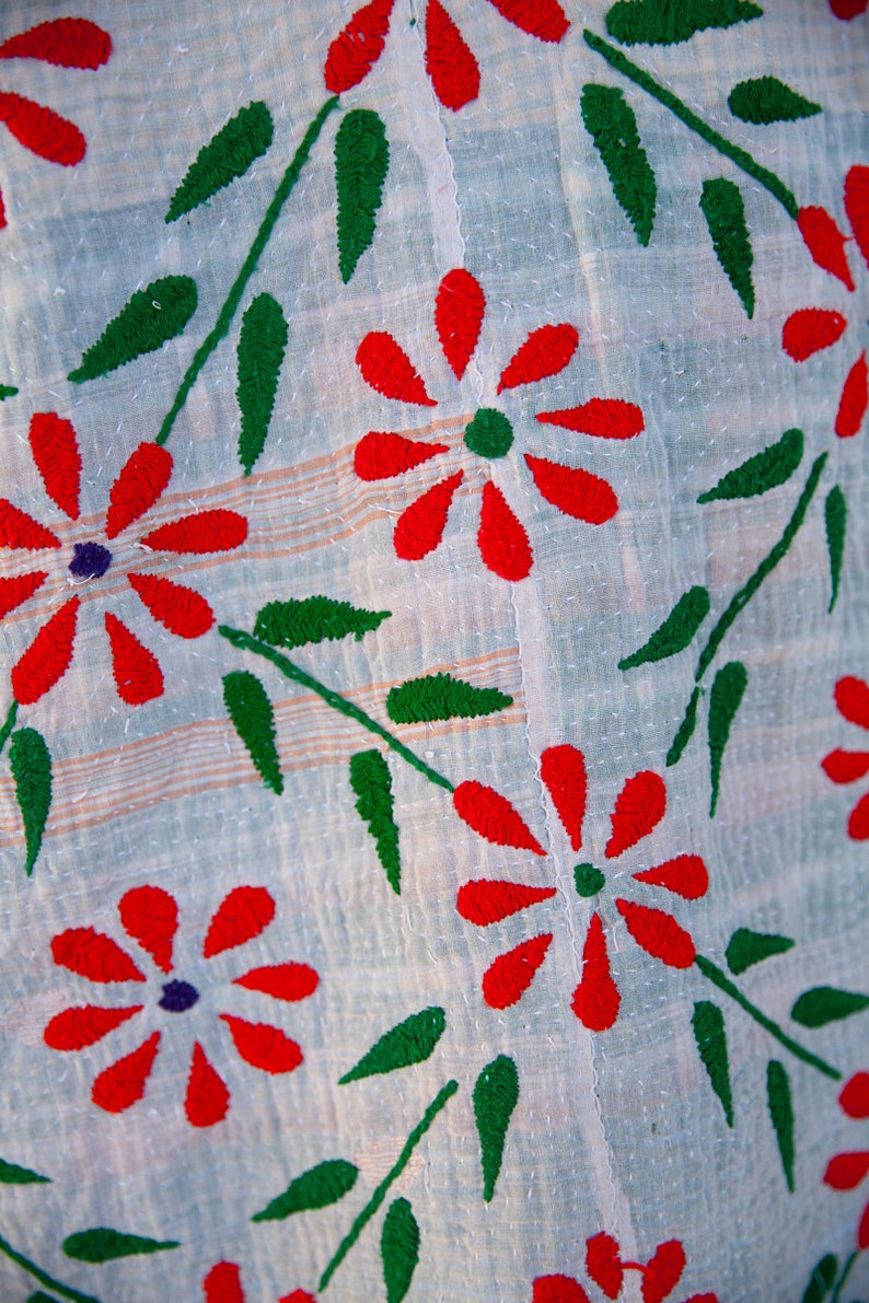 Vintage Kantha Embroidered Jacket - Etsy