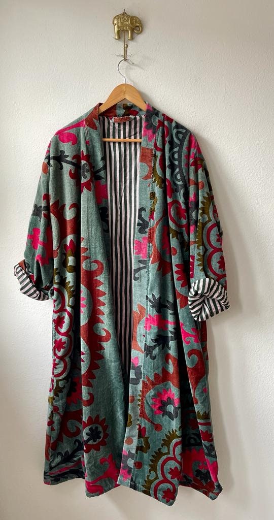 Long Velvet Jacket - Etsy