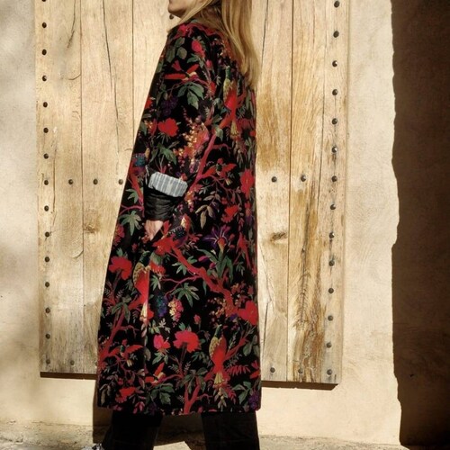 Long Velvet Jacket - Etsy