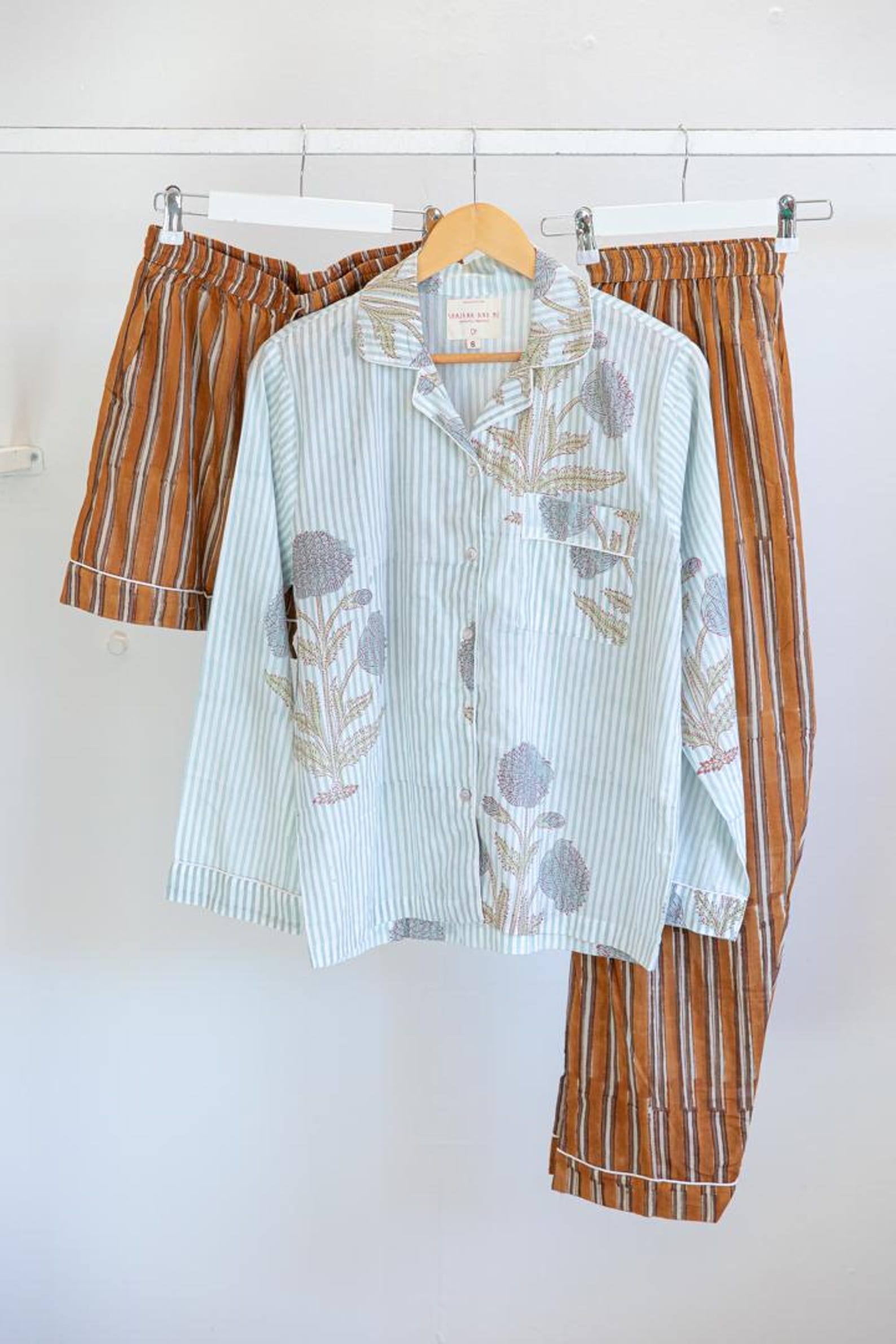Hand Block Printed Cotton Pajama Set - Etsy