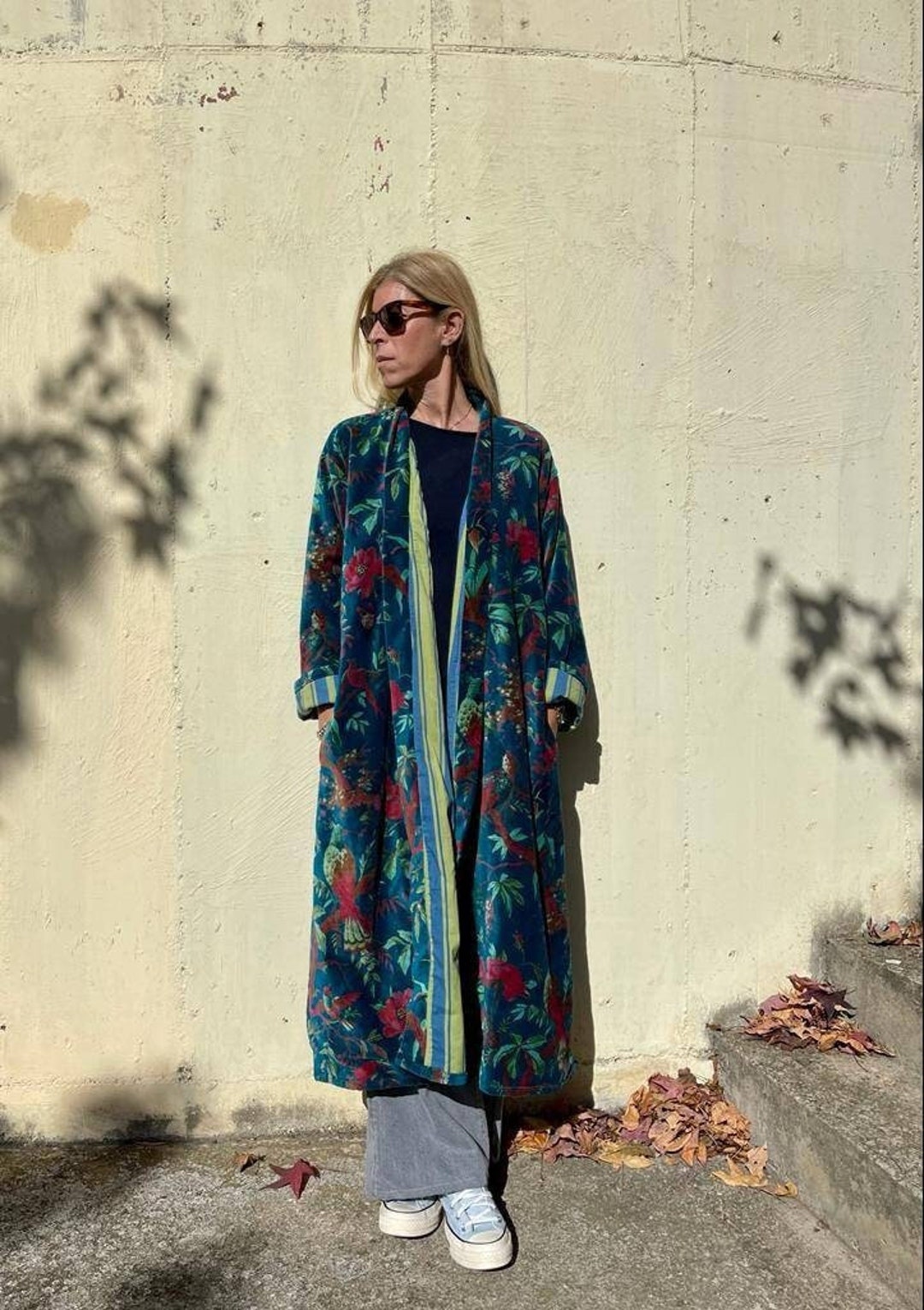 Long Velvet Jacket ( Inside Lining Blue) - Etsy