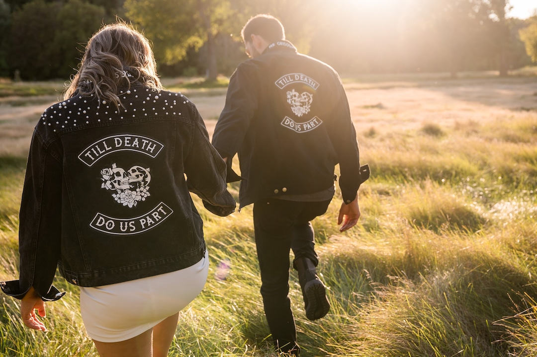Bride and Groom Matching Wedding Jackets | Till Death Do Us Part ...