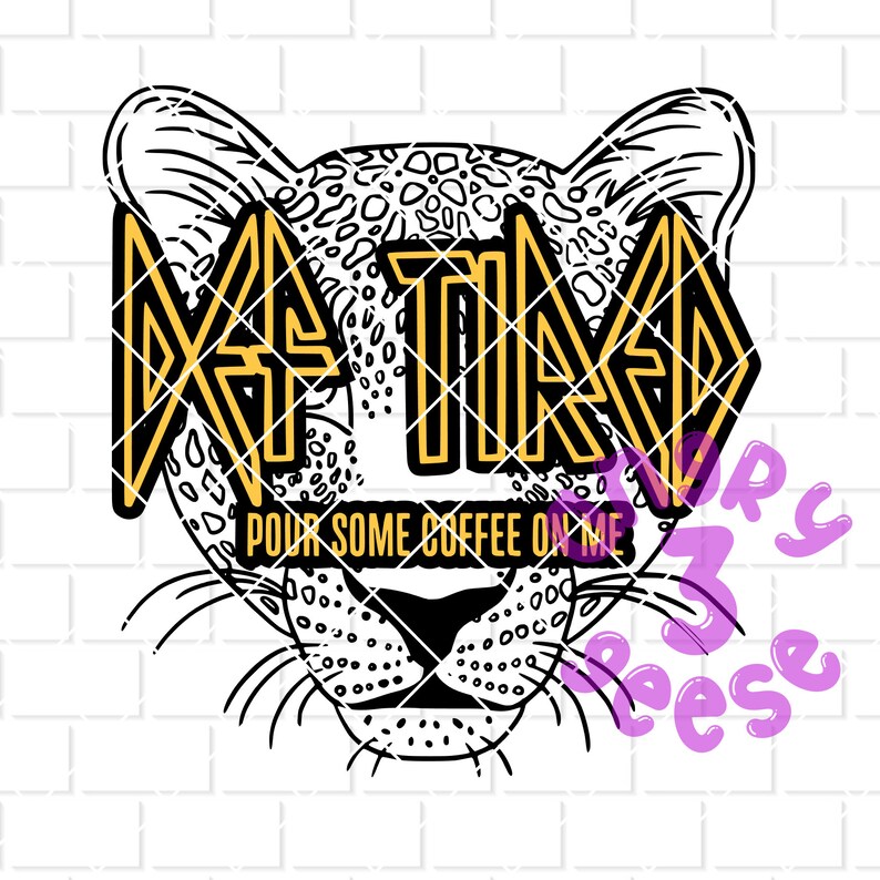 Def Tired Layered Digital Download Dxf, Eps, Svg for Cutting, Png for ...