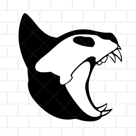 Cat Head Profile Silhouette