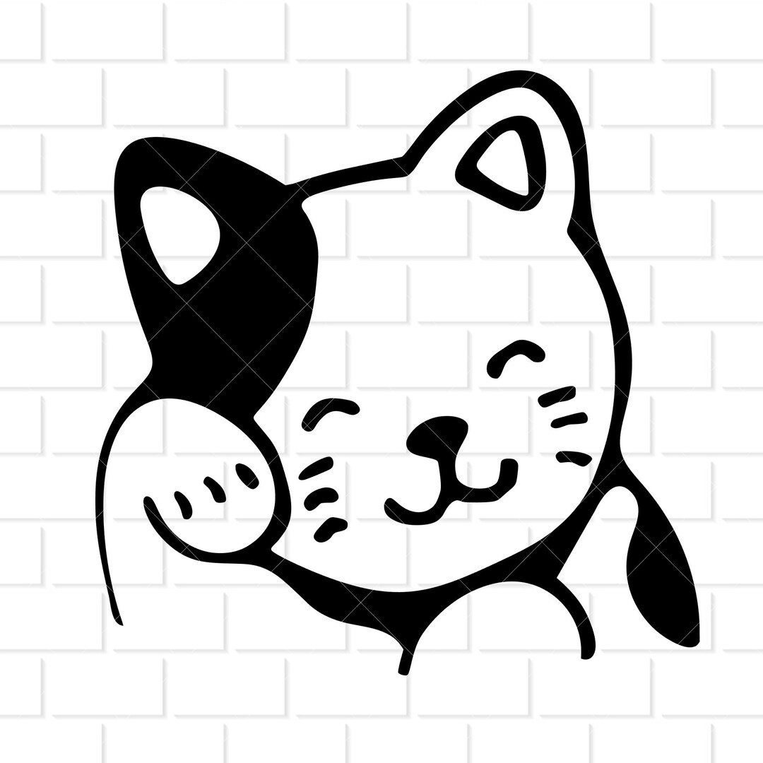 Cute Cat Digital Download Svg, Png, Dxf, Eps Files for Shirts, Decals ...