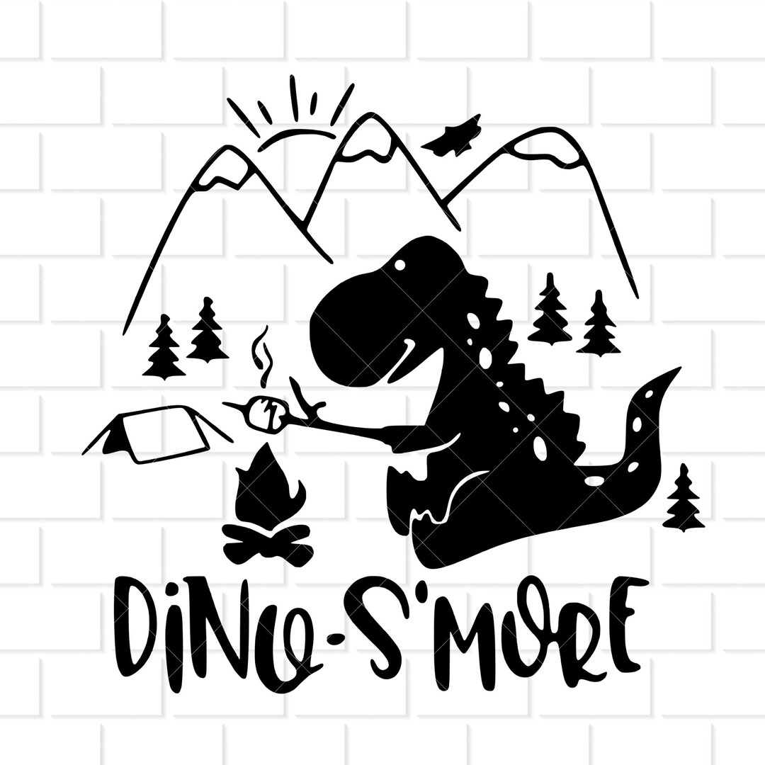 Dino Smore Digital Download Svg, Png, Dxf, Eps Files for Shirts, Decals ...