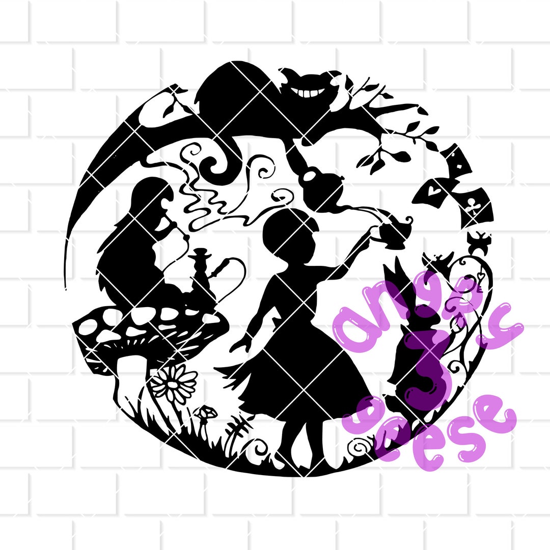 Alice in Wonderland Pixie Haircut Digital Download Eps Dxf Svg Cut ...