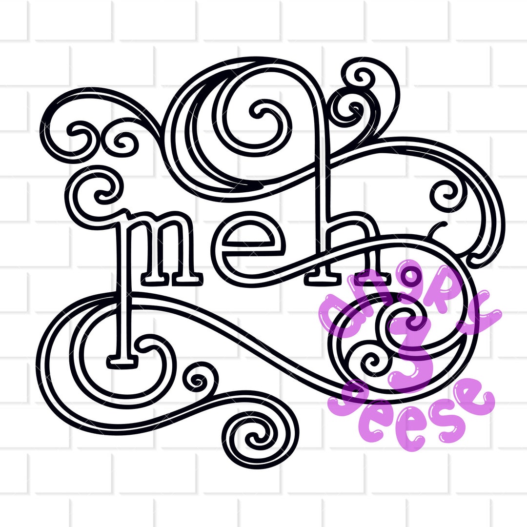 Fancy Meh Digital Download Dxf, Eps, Svg Cut Files, Png for Sublimation ...