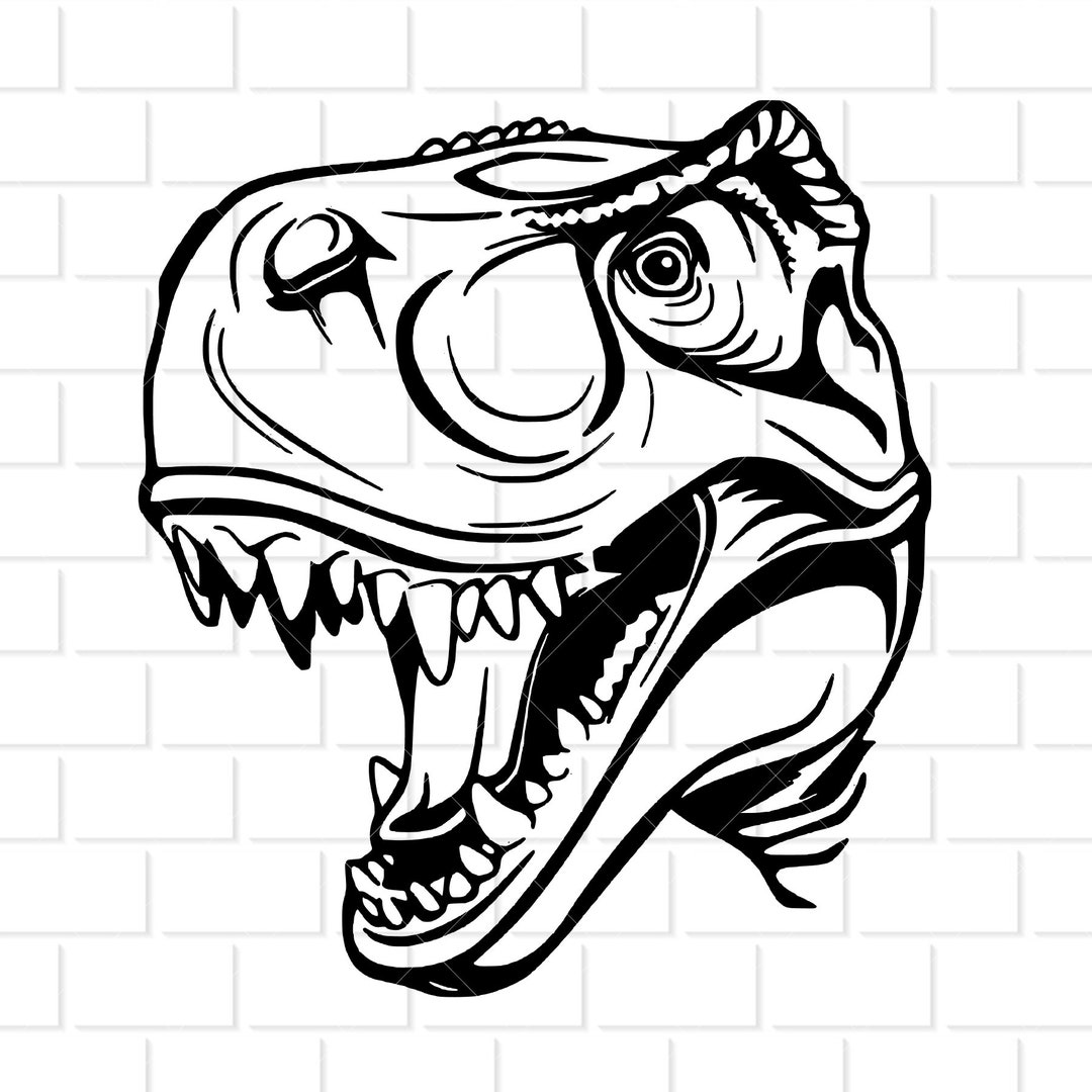 Dinosaur Digital Download Svg, Png, Dxf, Eps Files for Shirts, Decals ...