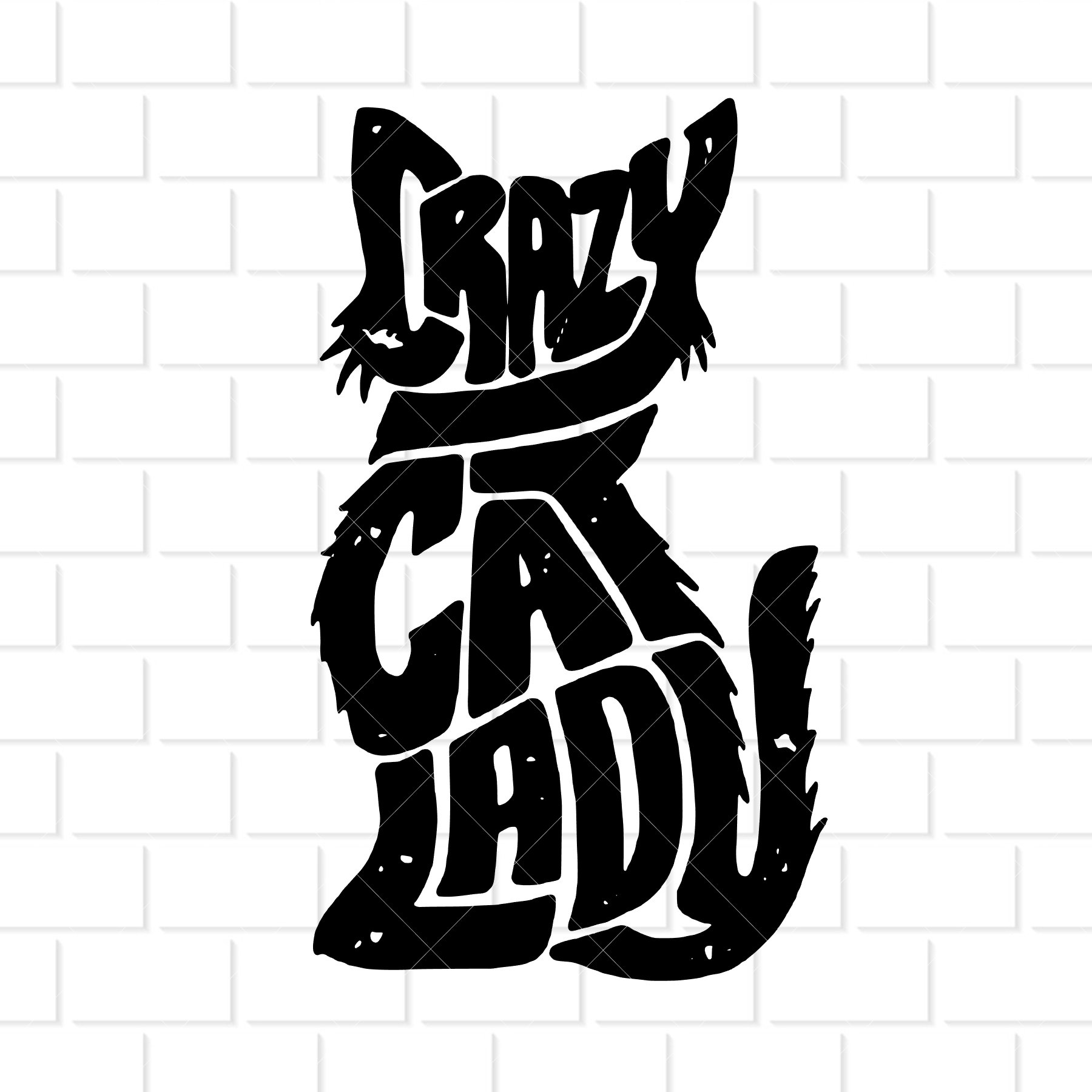 Crazy Cat Lady Digital Download Svg, Png, Dxf, Eps Files for Shirts ...