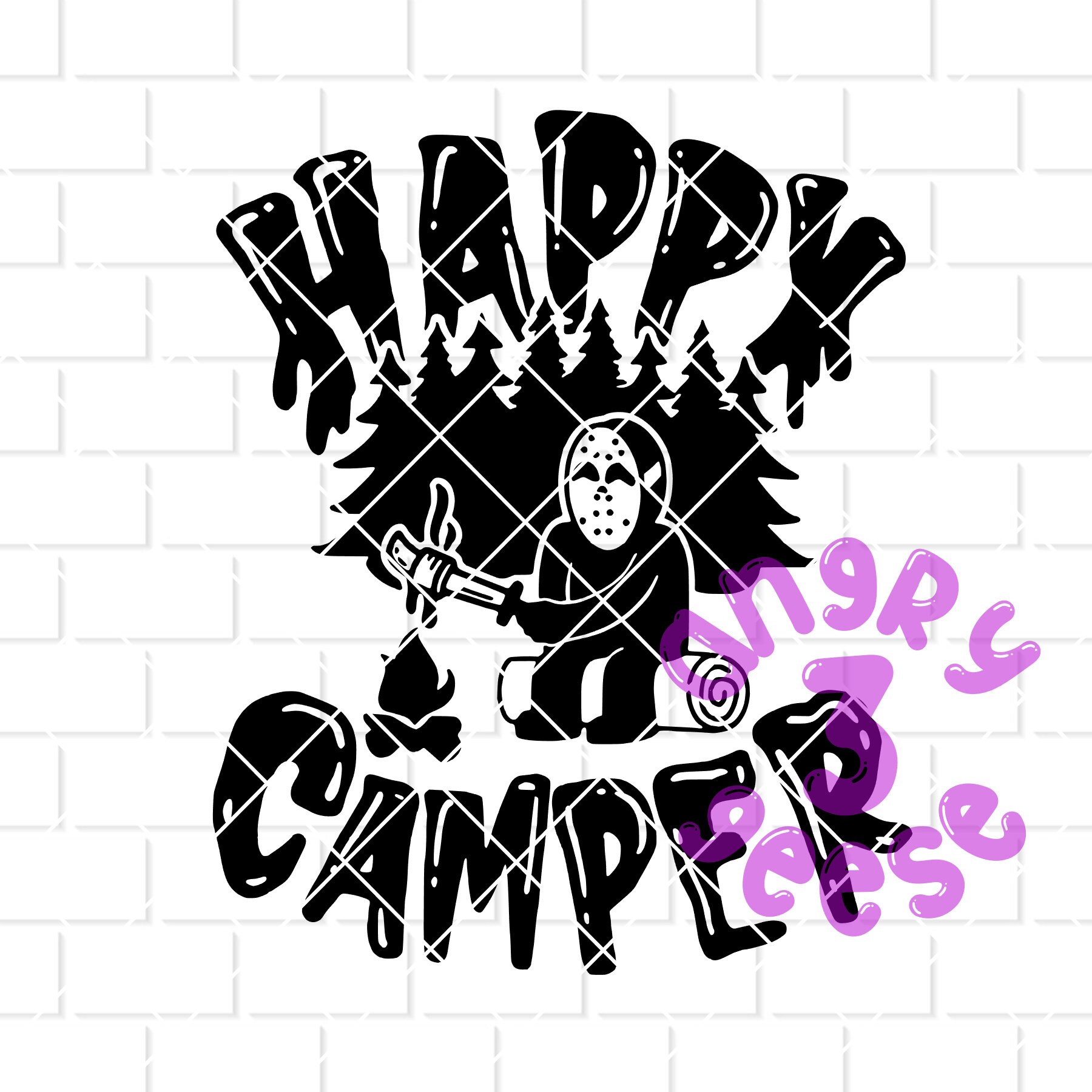 Happy Camper Horror Digital Download Eps Dxf Svg Files for Cutting ...