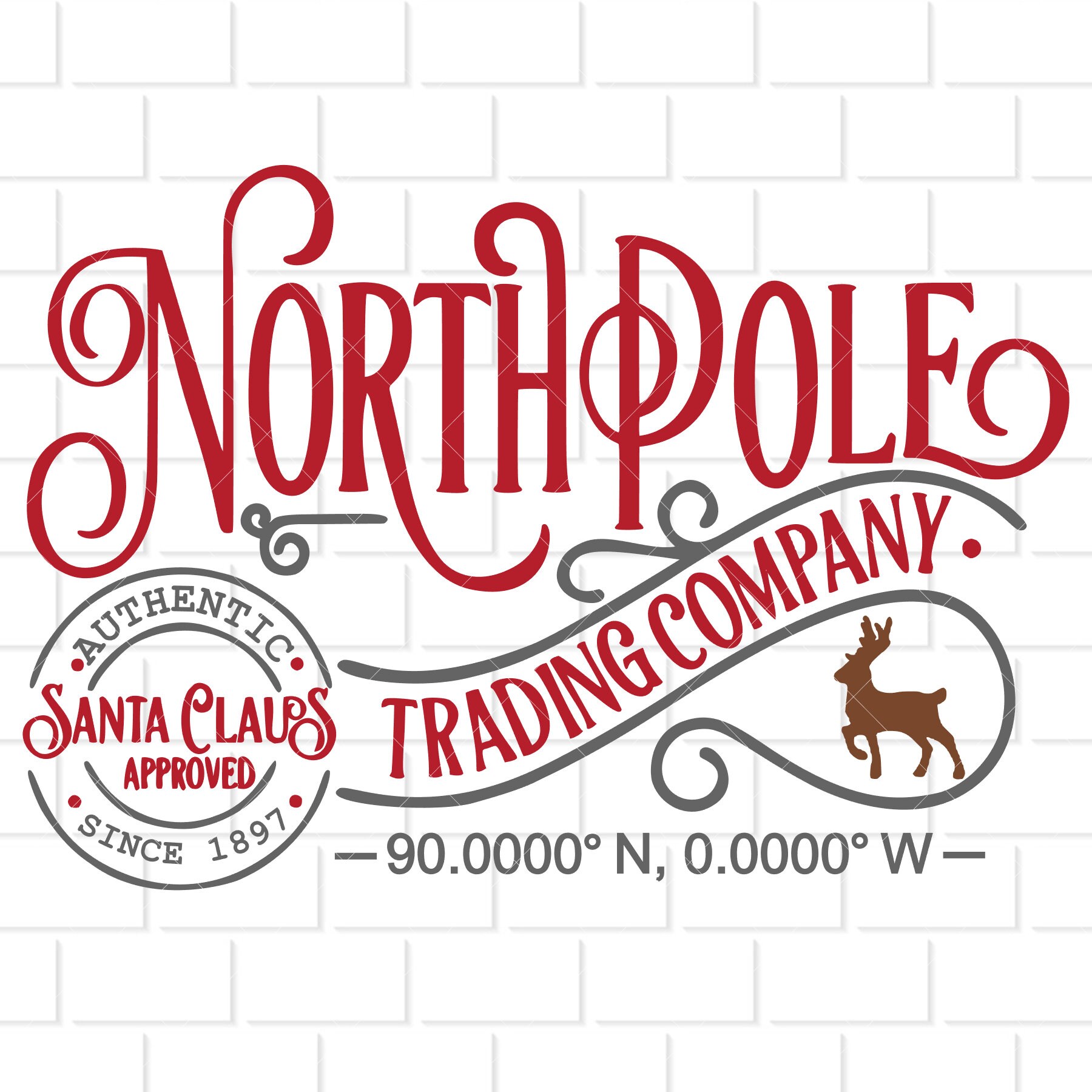 North Pole Trading Company Digital Download Svg, Png, Dxf, Eps Files ...