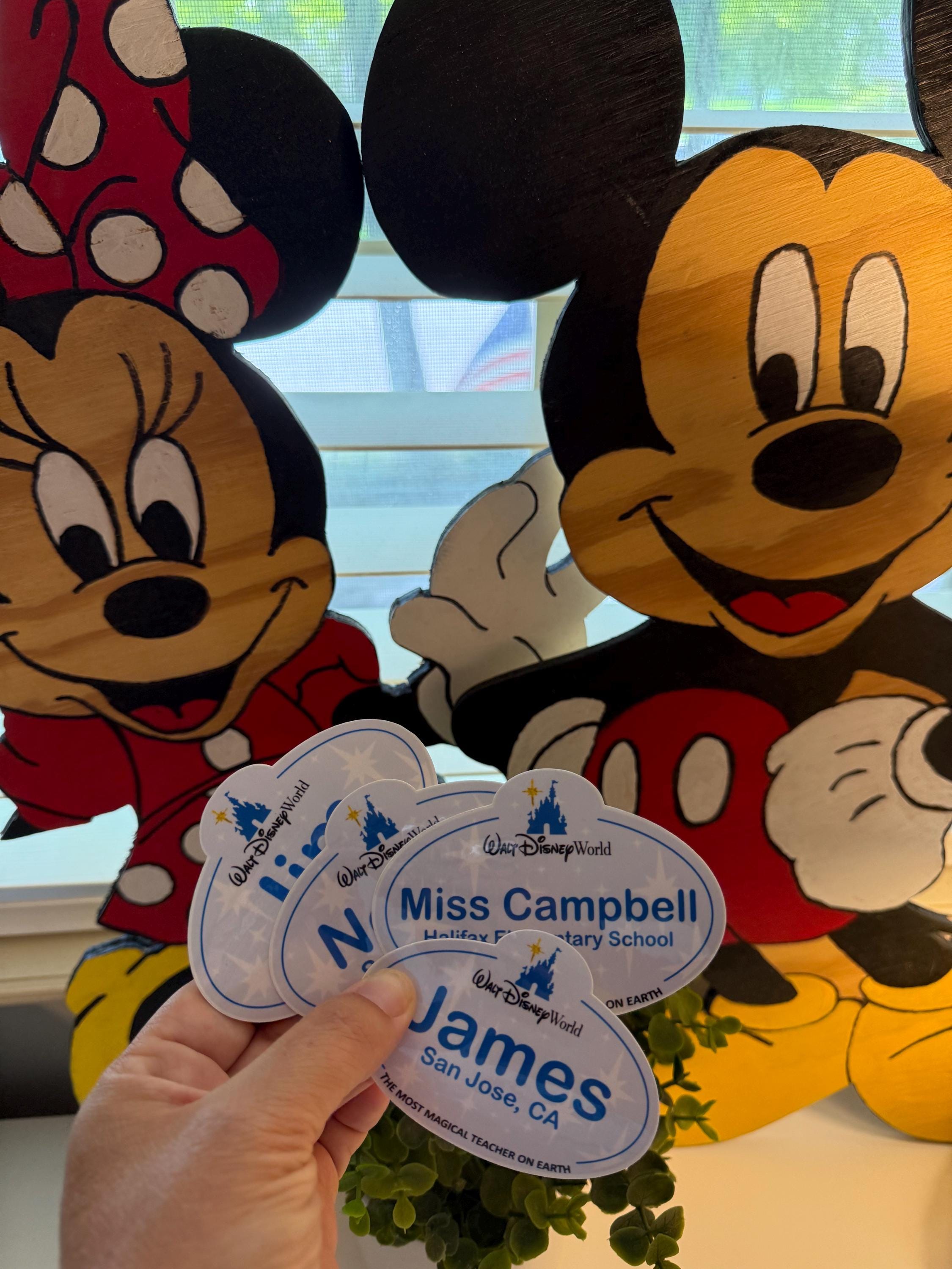 Custom Disney Teacher Sticker | Cast Member Sticker | Disney Sticker - Etsy