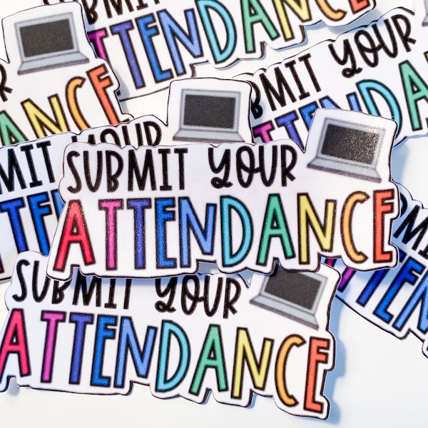 Attendance Stickers - Etsy