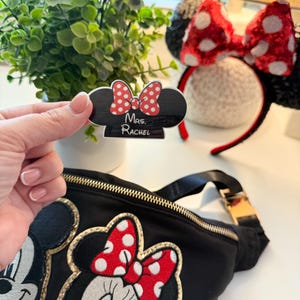 Custom Minnie Mouse Ears Sticker | Teacher Minnie Mouse Sticker - Etsy