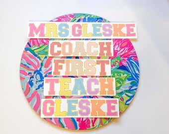 Varsity Letter Stickers - Etsy