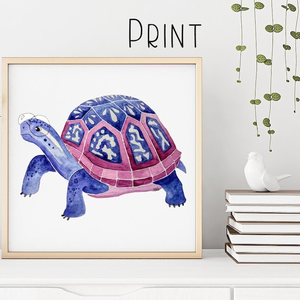 Purple Turtle - Etsy