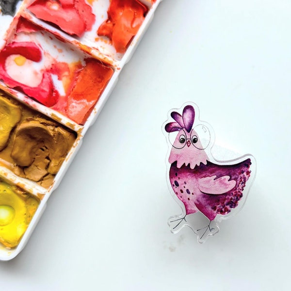 Chicken Pin - Etsy