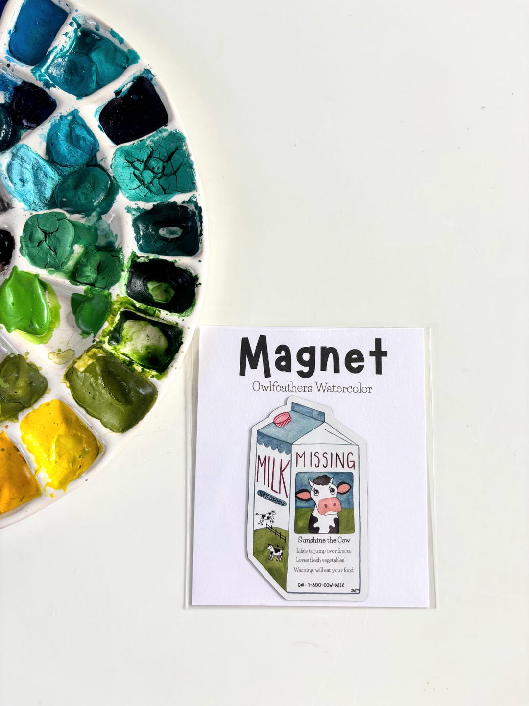 Missing Moo Watercolor Magnet – Funny Cow Milk Carton Art - Etsy