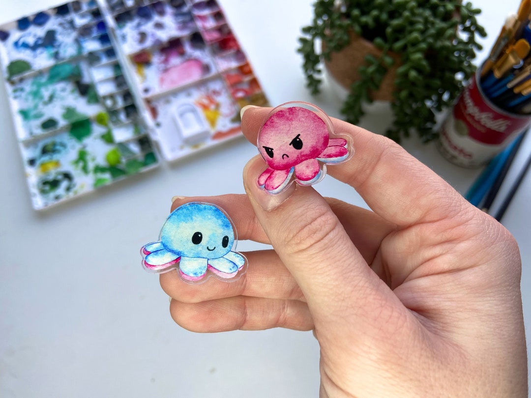 Flip Octopus Matching Pins: Matching Octopus Pin for Couple, Best ...