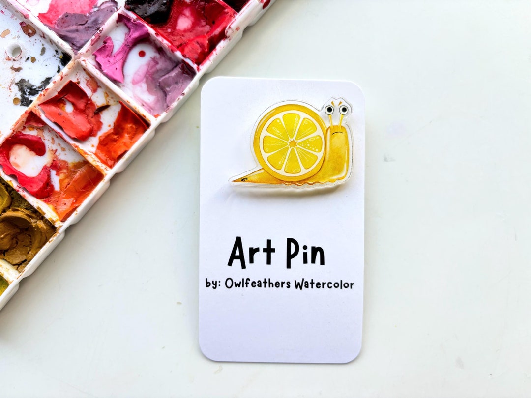Funny Lemon Snail Pin | Cute Lemon Pin | Food Fruit Pin | Cute Angry ...