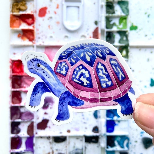 Purple Turtle - Etsy