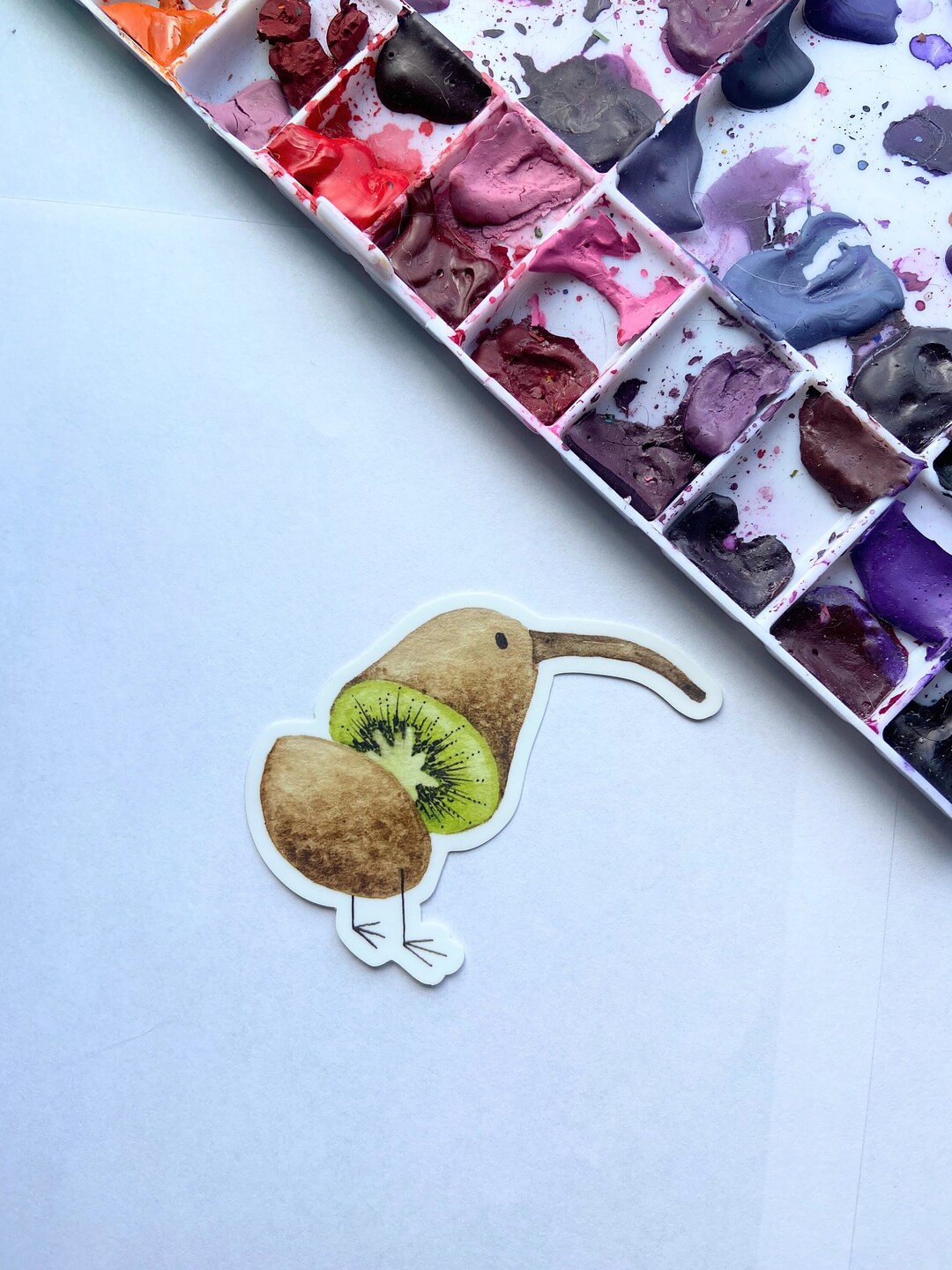 Kiwi Bird Kiwi Fruit Vinyl Sticker: Cute Kiwi Bird Made of Kiwi Fruit ...