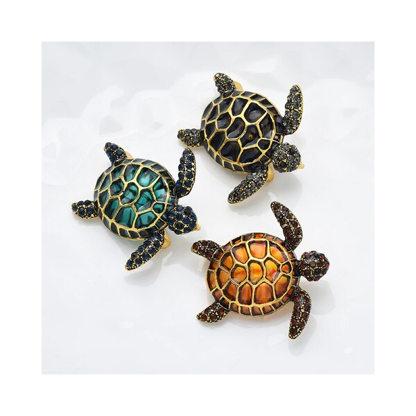 Turtle Enamel Pin - Etsy
