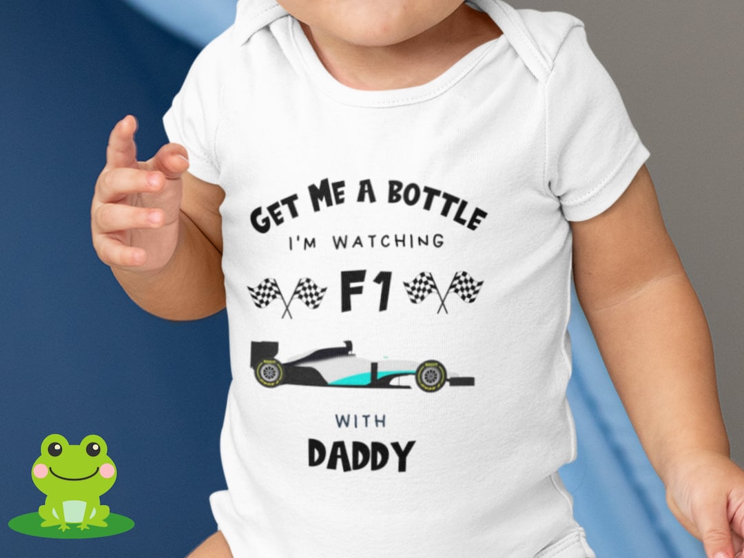 Fun Personalised F1 Baby Bodysuit F1 With Daddy Baby F1 Gift New Dad F1 Gift Racing Baby Gift ...