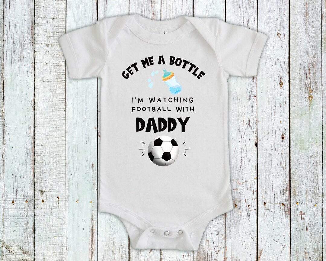 Watching Football With Daddy Daddy Football Gift New Dad Footie Gift ...