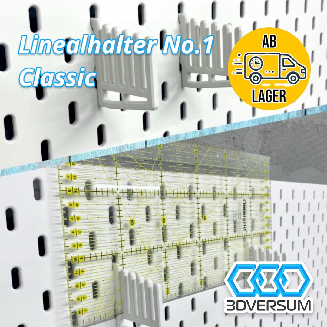 Ruler Holder No. 1 Classic (set of 2) for Ikea Skadis - Available ...