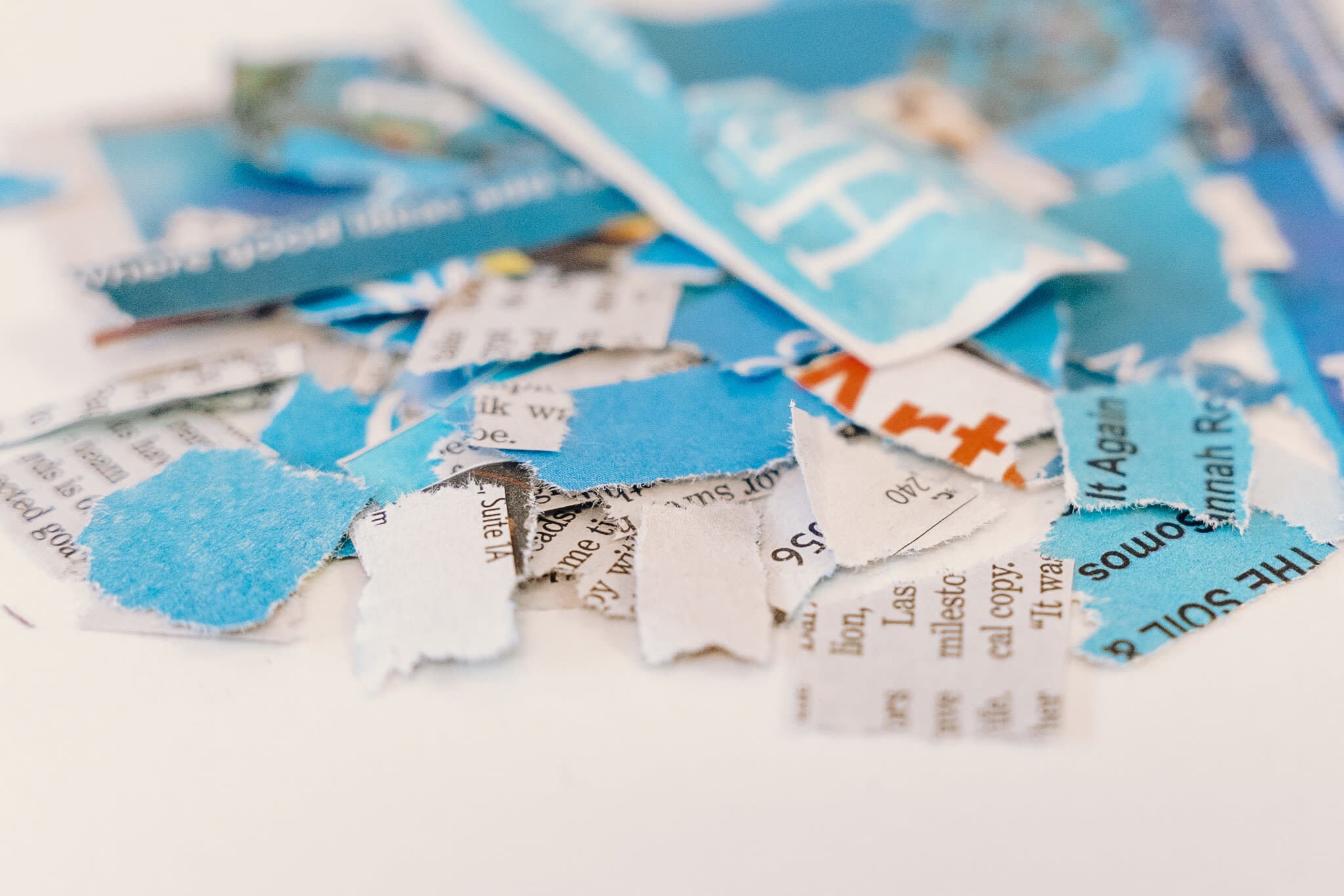 PAPER COLLAGE Art Print, Lost in the River Valley, Valley Artwork ...