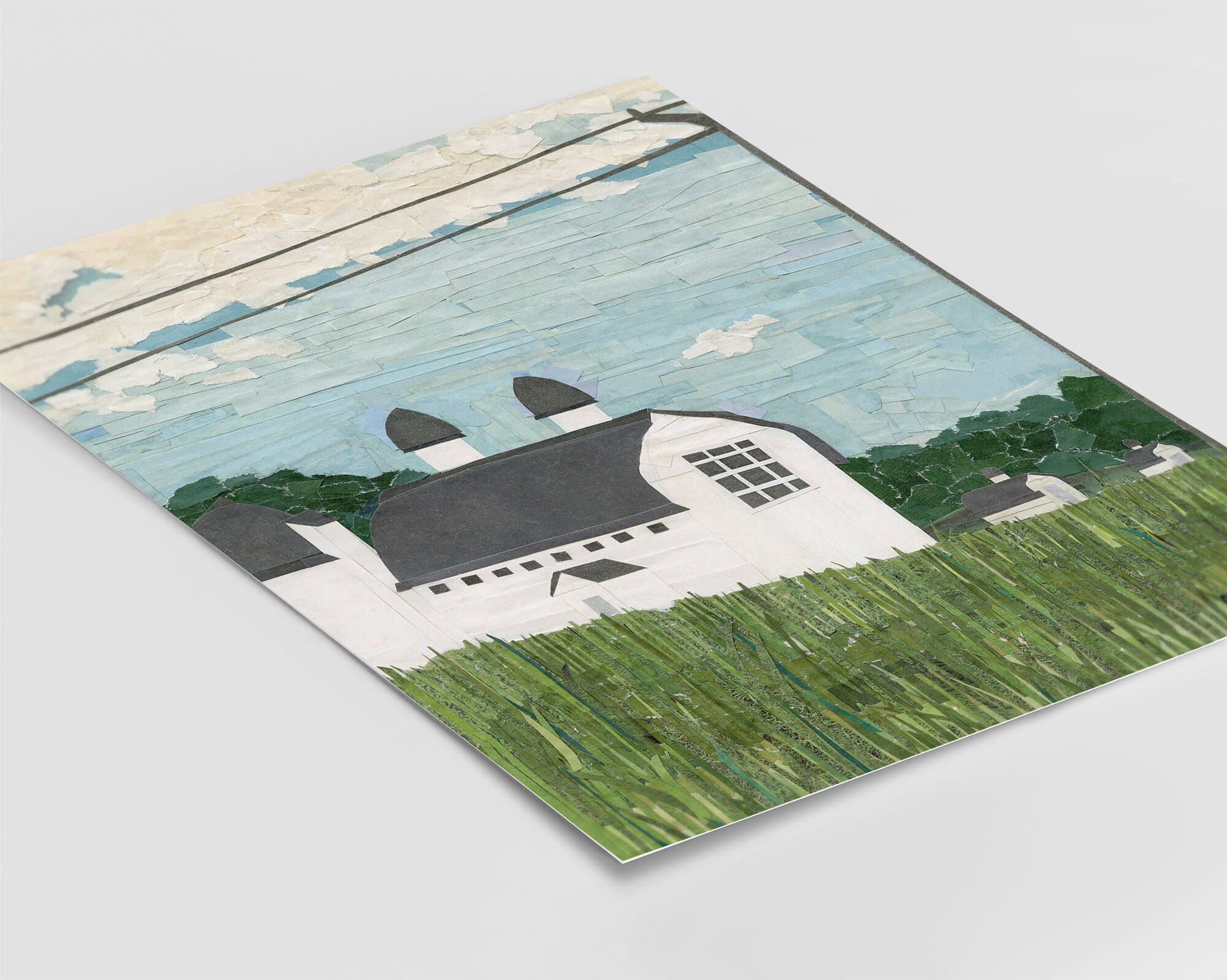 D.H. Day Barns Art Print, Northern Michigan, Rustic Collage - Etsy