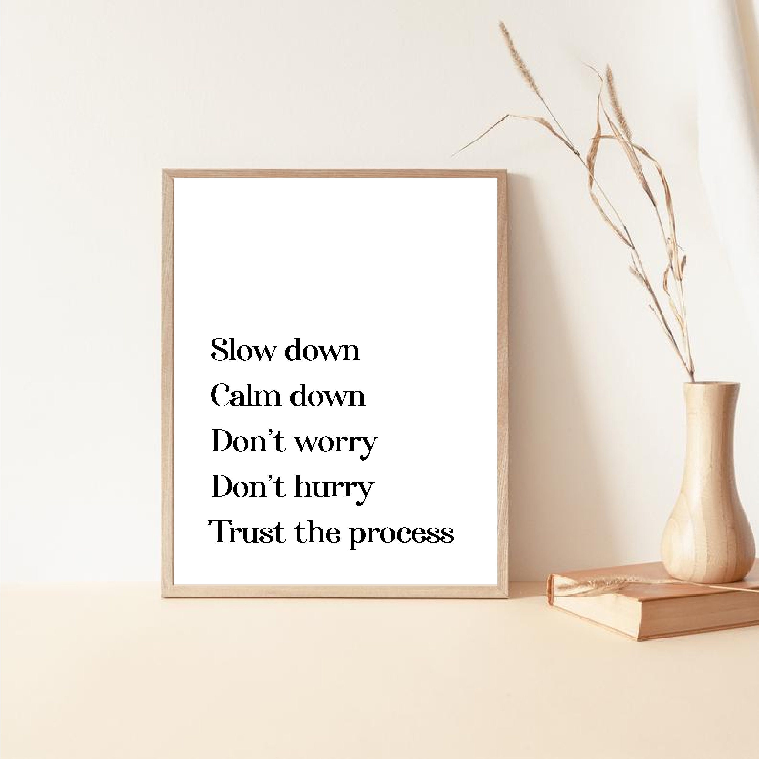 Trust the Process, Printable Quote Poster, Motivational Quote Print ...