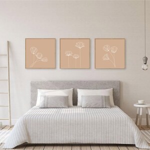 Set of Three Botanical Prints/ Set of Three Neutral Prints / Nursery ...