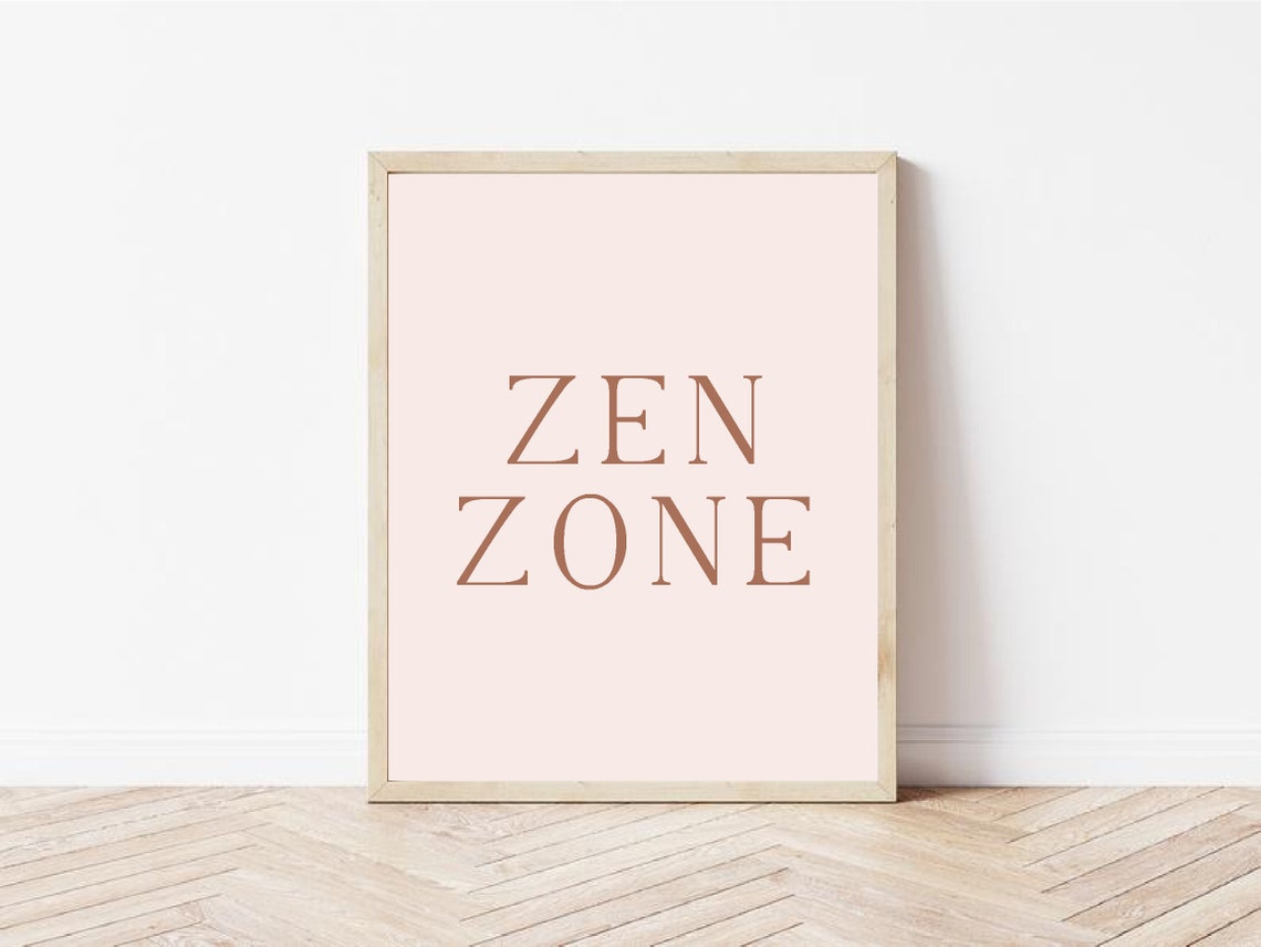 Zen Zone Printable Wall Art Namaste Meditation Art Print - Etsy