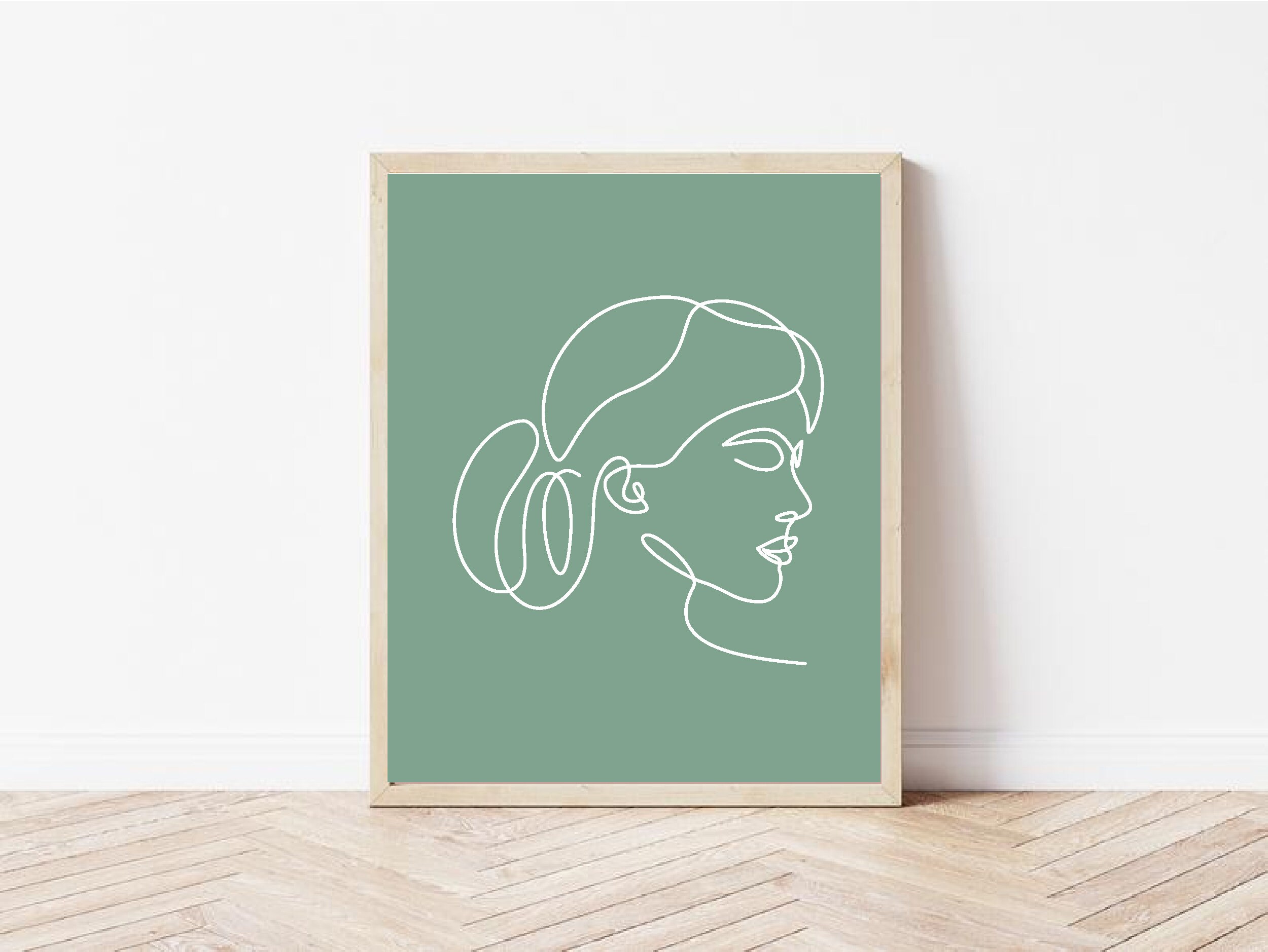 Abstract Face Line Art Print Digital Prints Boho Prints - Etsy