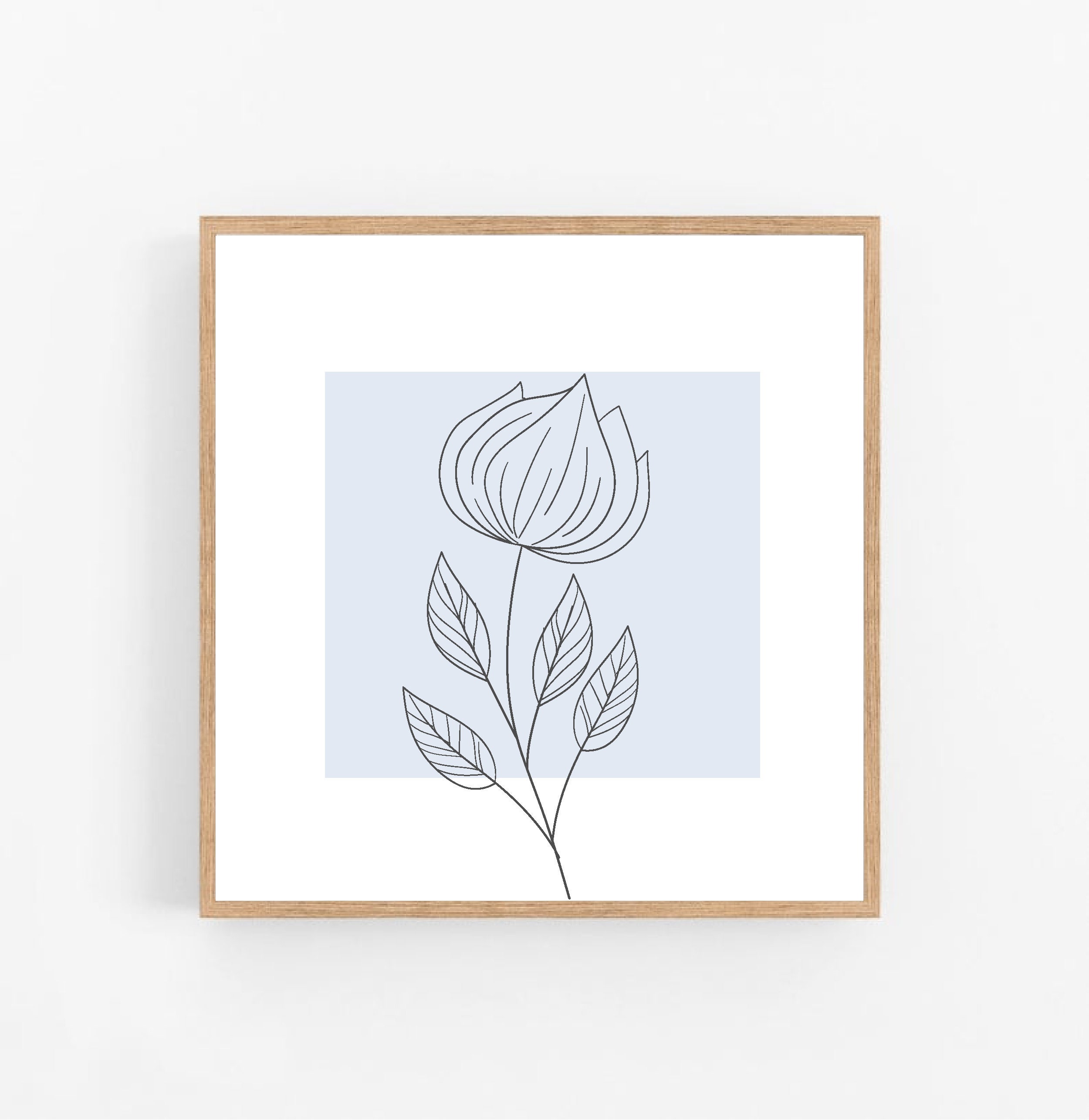 Set of 4 Botanical Prints Set of Four Square Prints - Etsy