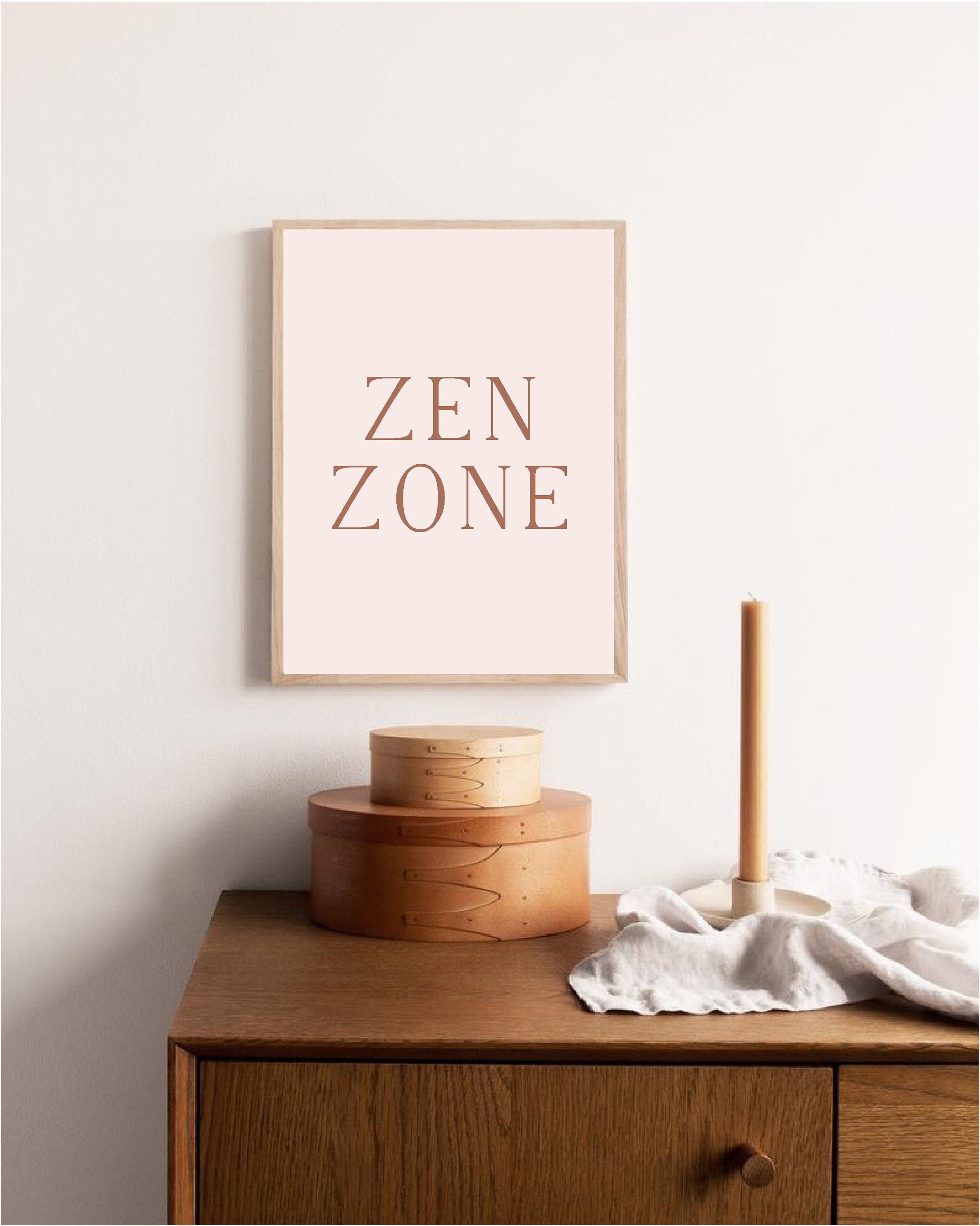 Zen Zone Printable Wall Art Namaste Meditation Art Print - Etsy