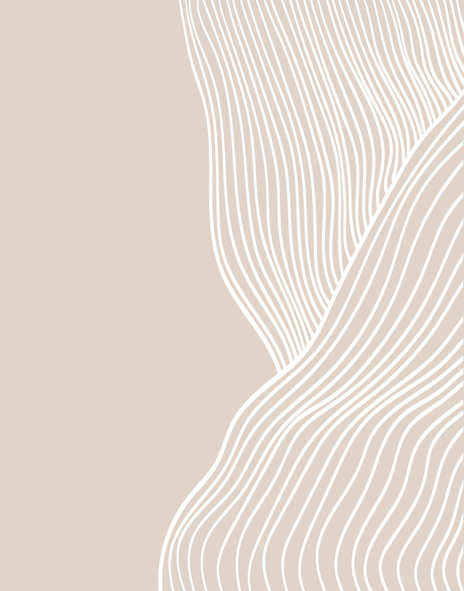 Set of Two Abstract Line Art Print, Beige and White Modern Art Print ...