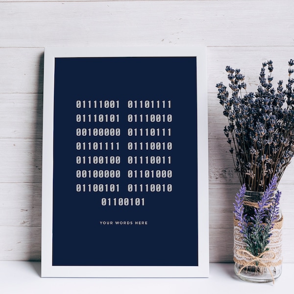 Binary Code - Etsy