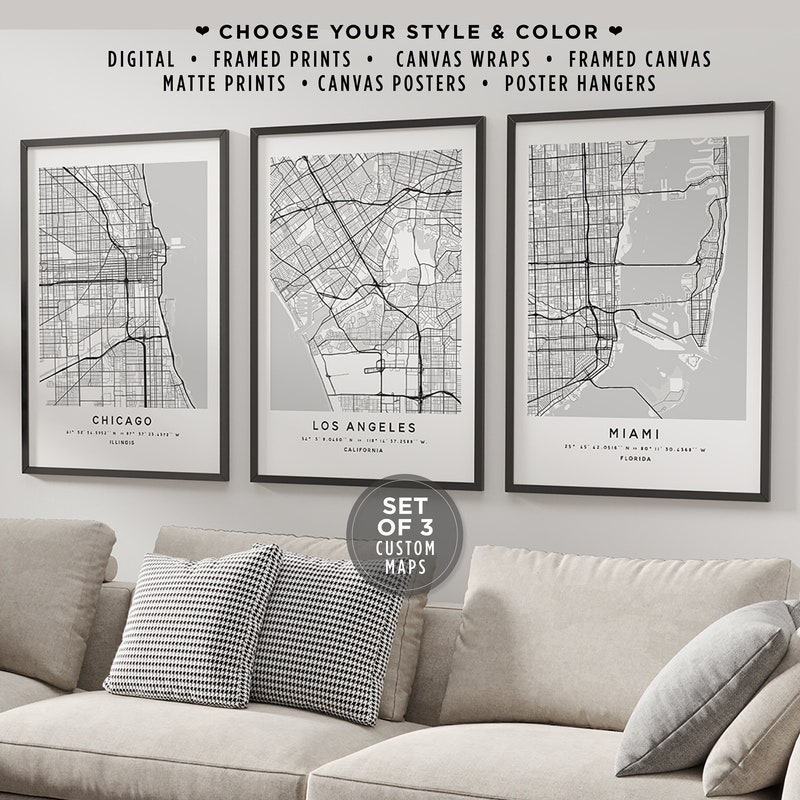 City Maps - Etsy