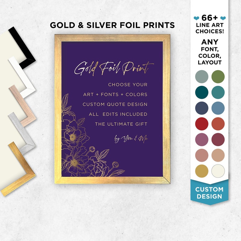 Custom Foil Posters - Etsy