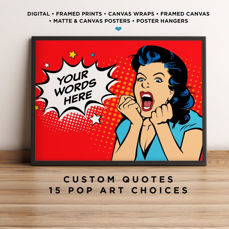 Pop Art Poster - Etsy